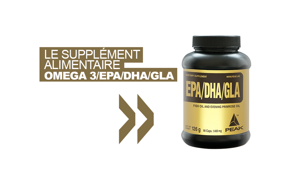 Le supplément alimentaire Omega 3/EPA/DHA/GLA